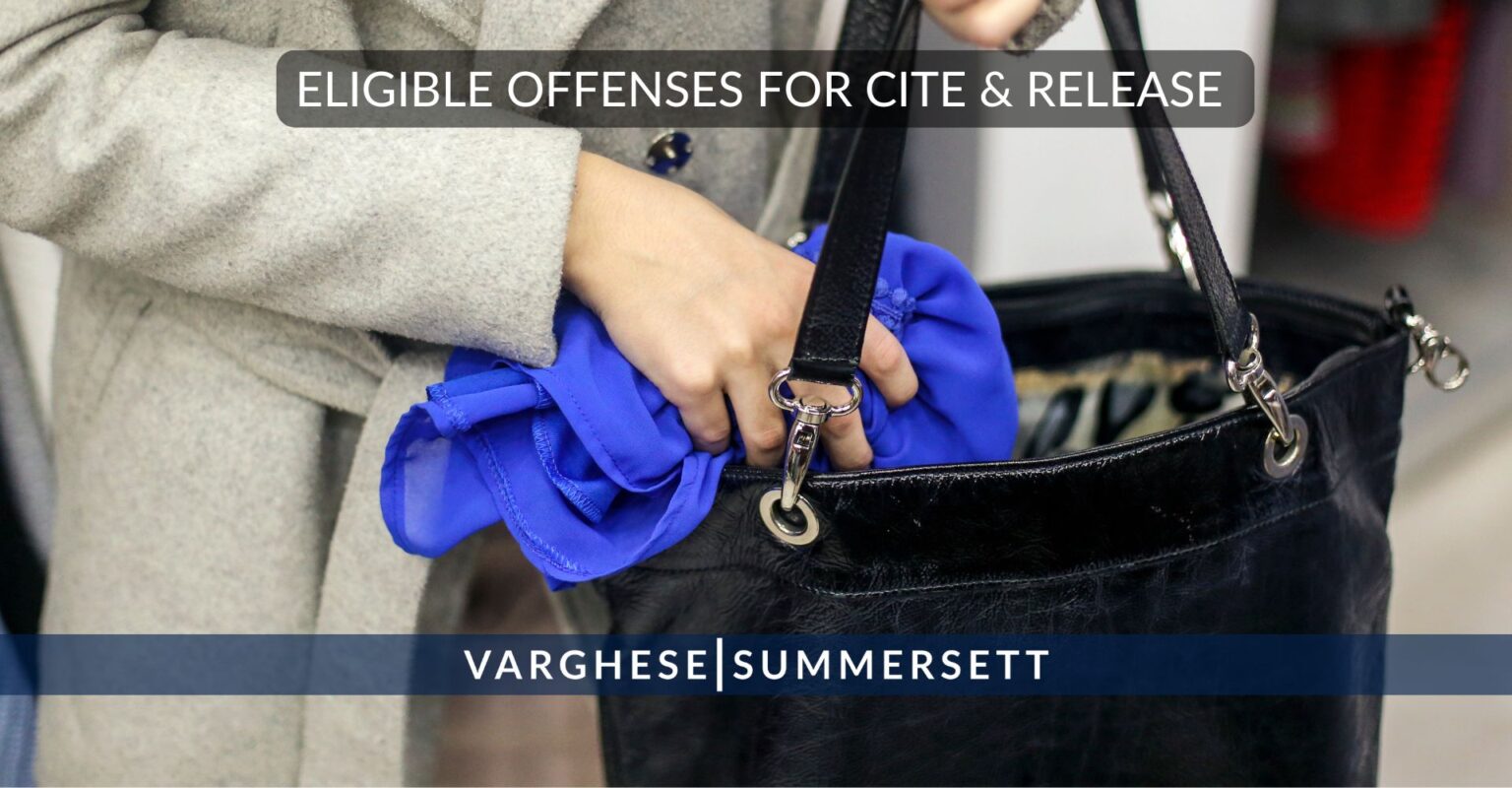 What is Cite and Release in Texas?