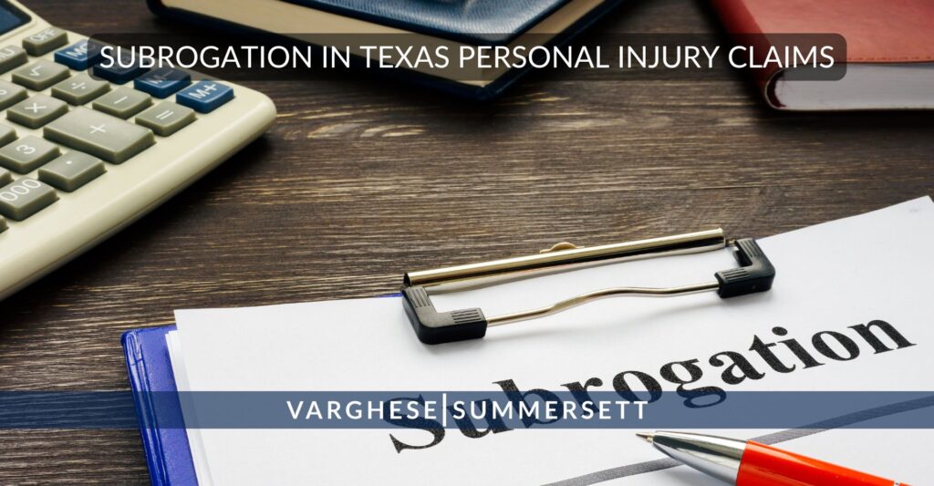 What is Subrogation in Personal Injury Cases?