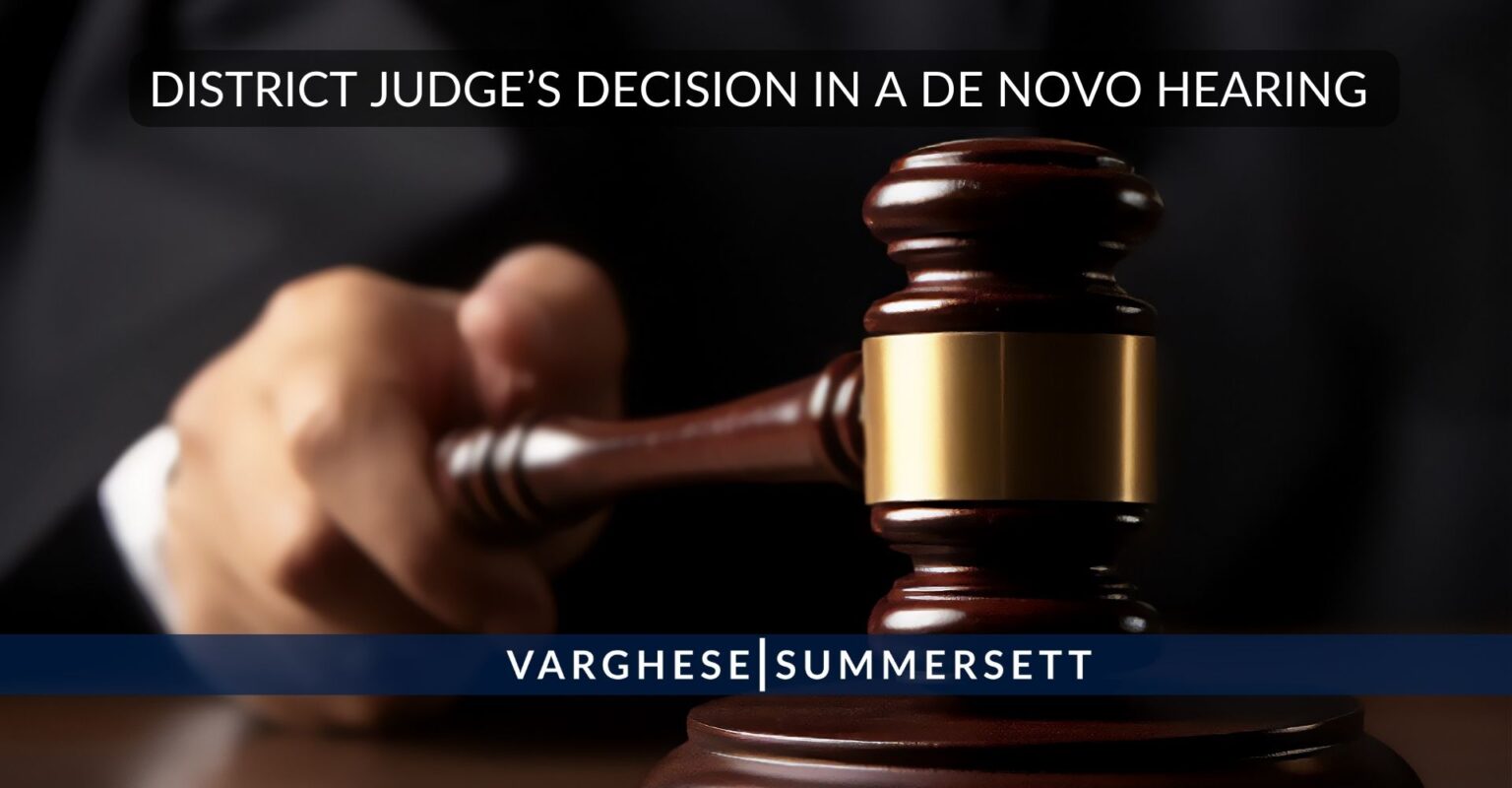 What is a De Novo Hearing in Texas Family Court?