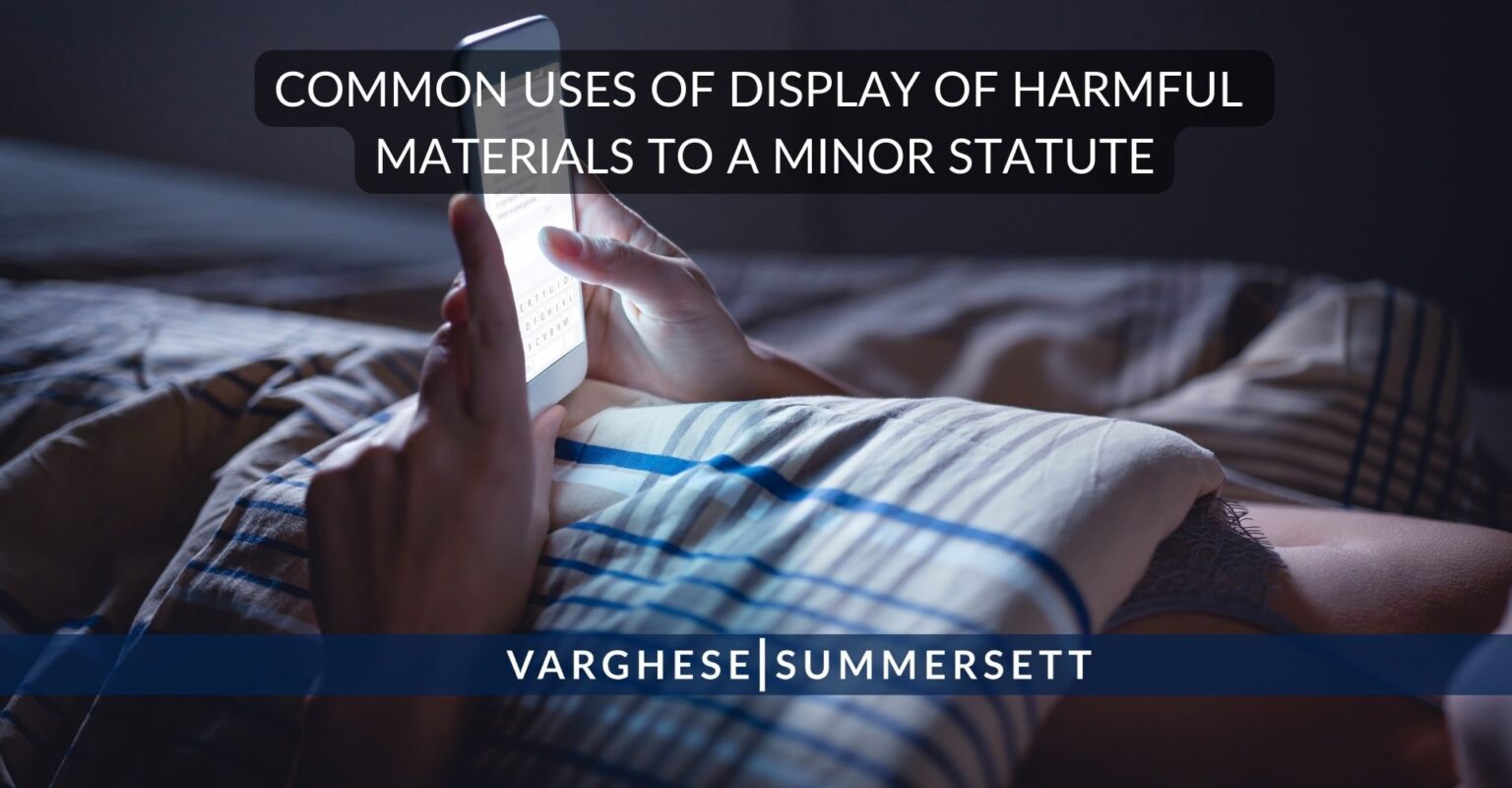 Sale, Distribution, or Display of Harmful Material to a Minor | Penal ...